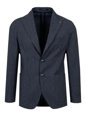 Tagliatore Cotton Blazer - Blue