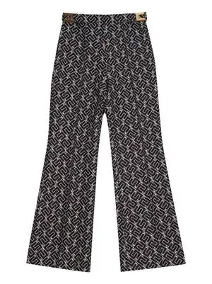 Elisabetta Franchi Regular Fit Trousers - Nero+burro