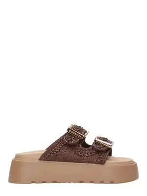 Casadei Platform Slides - Brown