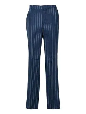 Tagliatore Straight Hem Trousers - Blue