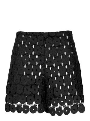 Erika Cavallini Macrame Cotton Shorts - Black