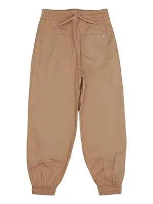 DONDUP High-waisted Cotton Pants - Camel