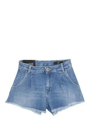 DONDUP Denim High-waist Shorts - Blu Medio