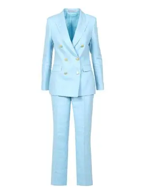 Tagliatore Tailored Cut Suit - Clear Blue