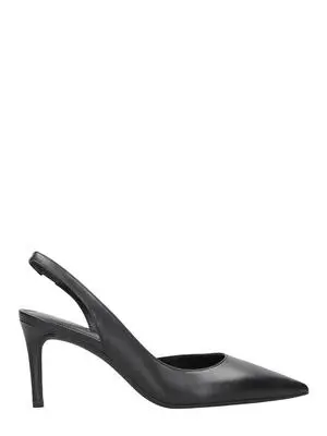Michael Kors Leather Slingback Pumps - Black
