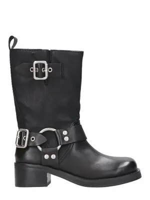 Steve Madden Buckled Boots - Black