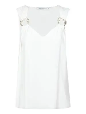 SIMONA CORSELLINI Viscose Top - White