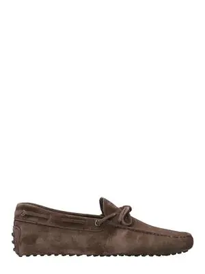 TOD'S Suede Leather Loafers - Brown