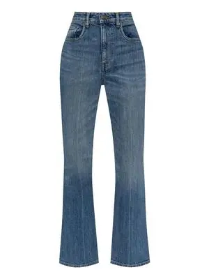 Tory Burch Cropped Denim Jeans - Blue