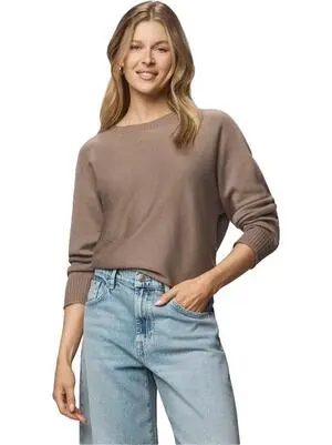 Splendid Georgie Cashblend Pullover Sweater - Brown