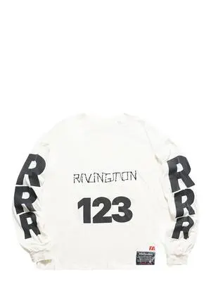 RIVINGTON ROI REBIS Printed Long-sleeve Tee - White