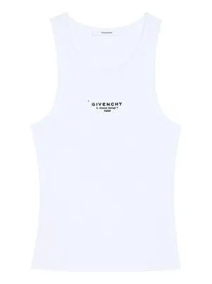 Givenchy Ribbed Tank Top - White