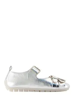 Simone Rocha Buckle Grip Ballerina - Silver