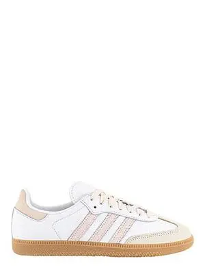 Adidas Samba Og Leather Low-top Trainers - White Wonder Quartz Gum