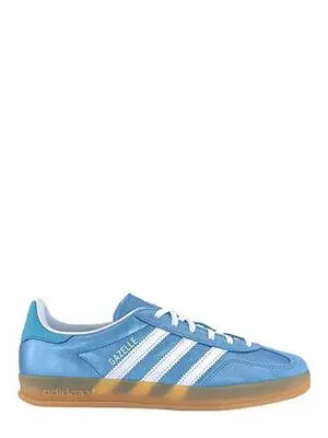 Adidas Gazelle Indoor Leather Low-top Trainers - Bliss Blue White Metalli