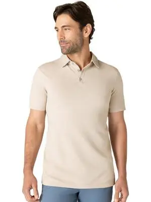 JACK ARCHER Jetsetter Tech Performance Polo Sand Dune