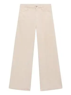 Mango Straight Leg Jeans - Sand