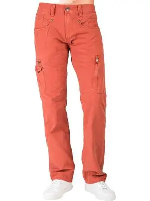 LEVEL 7 LEVEL 7 Relaxed Straight-Leg Cargo Jeans Bbq