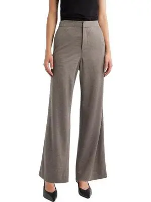 Rag & Bone Irina Ponte Wide-leg Trousers - Brown Multi
