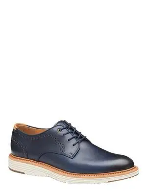 Johnston & Murphy Upton 175th Plain Toe Derby - Navy Oiled American Full Grain