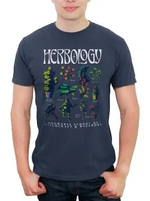HARRY POTTER Herbology Flash Sheet Graphic T-shirt - Navy Blue