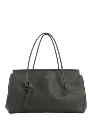 Balenciaga Carrie Grained Leather Tote - 3503 Khaki
