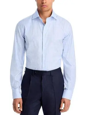 Canali Impeccable Button Front Shirt - Blue