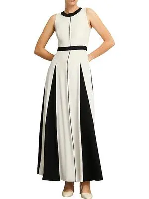 HOBBS LONDON Jenn Maxi Dress - Cream Black