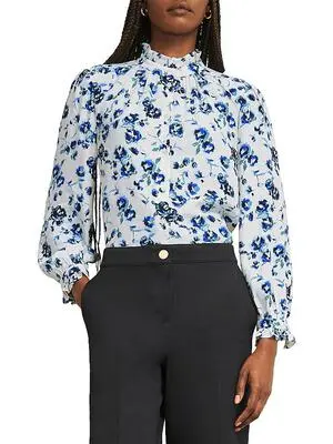 HOBBS LONDON Elspeth Blouse - Ivory Multi