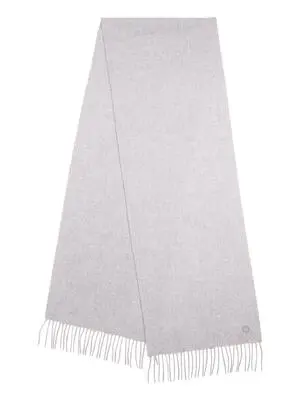 Harrods Woven Cashmere Scarf - Grey