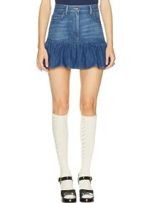 Valentino Garavani Denim Mini Skirt - Blue