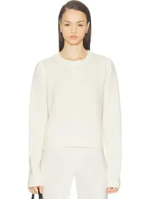 Sablyn Noa Shrunken Crewneck Sweater - Gardenia