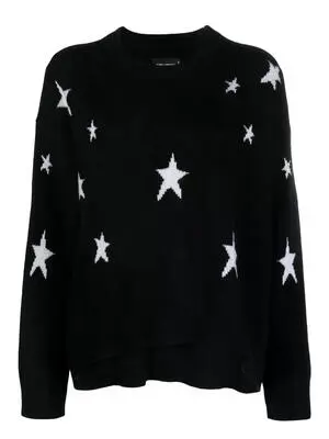 Zadig&Voltaire Markus Star-print Cashmere Jumper - Black