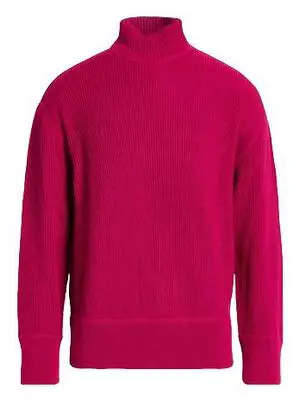 Emporio Armani Half-zip Knit Sweater - Magenta