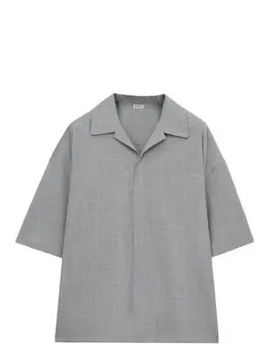 Loewe Wool Short Sleeve Shirt - Grey