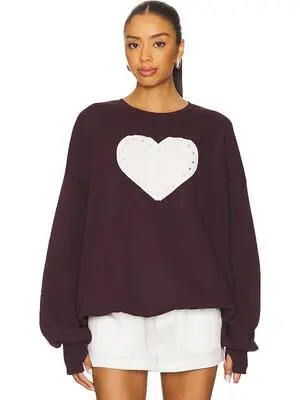 THE LAUNDRY ROOM Rhinestone Heart Jump Jumper - Chocolate