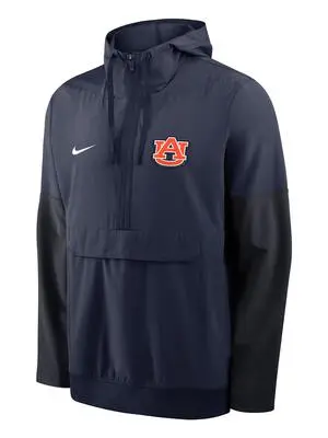 Nike Auburn Anorak College 1/2-zip Hooded Jacket - Blue