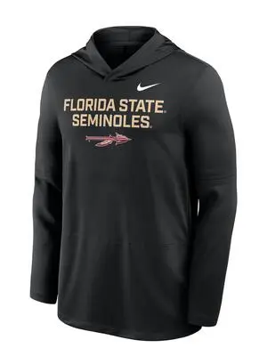 Nike Florida State Sideline Dri-fit College Long-sleeve Hooded Top - Black