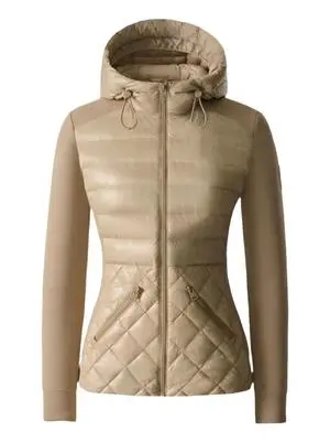 Mackage Agatha Quilted Mixed-media Jacket - Light Camel