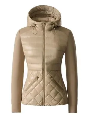 Mackage Agatha Quilted Mixed-media Jacket - Light Camel