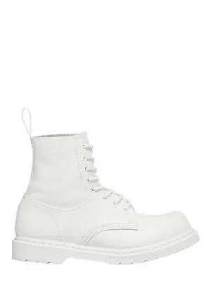 MAISON MARGIELA X Dr Martens Leather Boots - White
