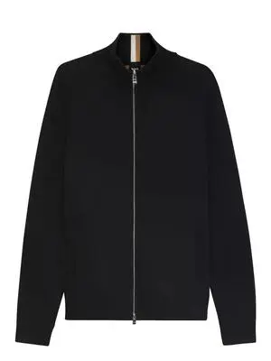 BOSS Zip-up Cardigan - Black
