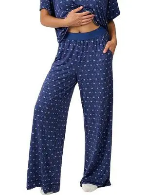 WeWoreWhat Wide Leg Sleep Pant - Medium Wash