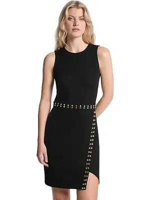 Michael Kors Studded Mini Dress Black