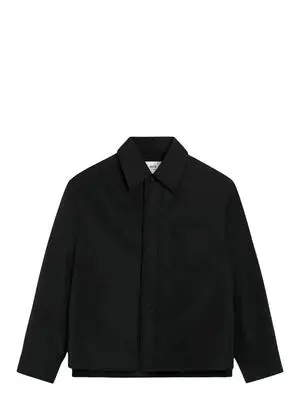 Ami De Coeur Taffetas Padded Shirt Jacket - Grey