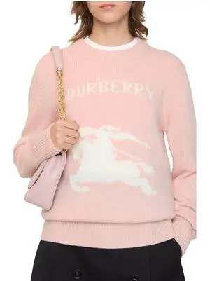 Burberry Wool Cashmere Sweater - Bouquet Pink