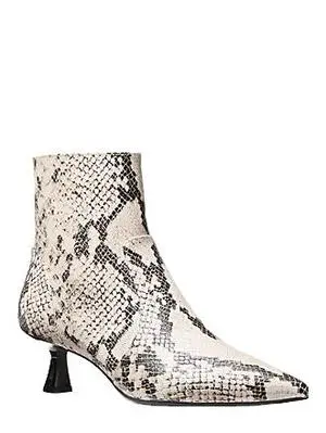 Michael Kors Amali Snake Embossed Boots - Natural