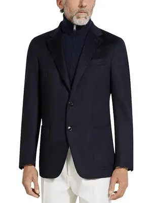 ZEGNA Oasi Cashmere Jacket With Knit Bib