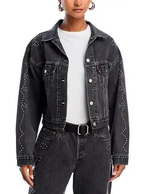LEVI'S Shrunken '90s Denim Jacket - Bejeweled