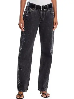 LEVI'S 501 '90s Embellished Straight Jeans - Bejeweled